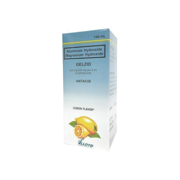 GELZID Aluminum Hydroxide / Magnesium Hydroxide 225mg / 200mg per 5 mL ...